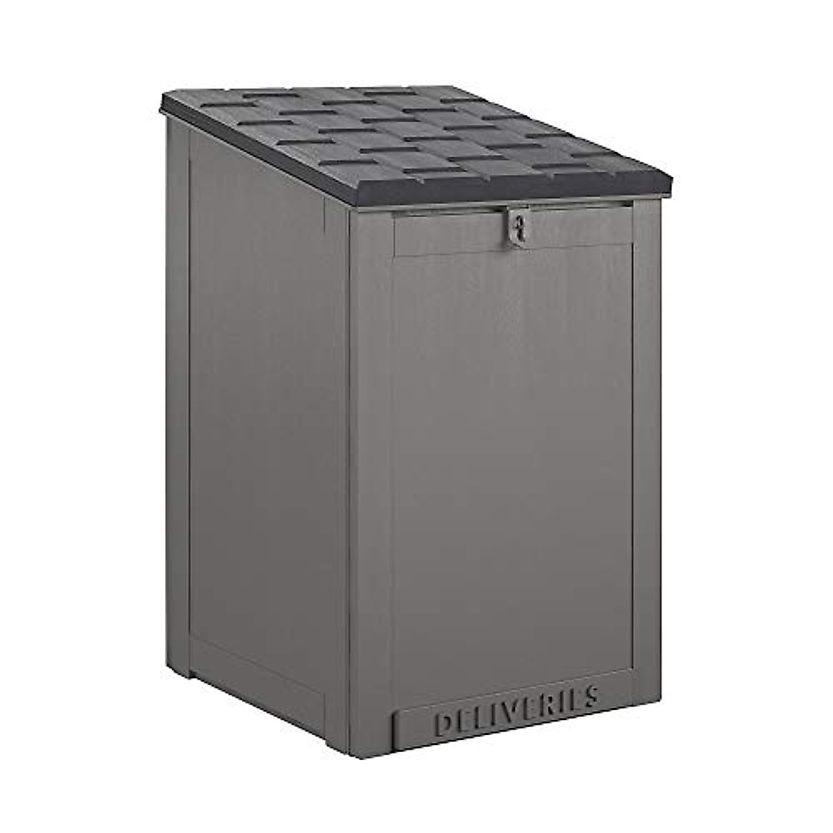 CoscoProducts COSCO 88333BGY1E BoxGuard Large Lockable Package Delivery and Storage Box, 6.3 cubic feet, Black/Grey