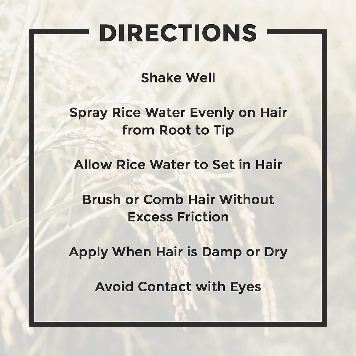 Rice Water For Hair Growth by Baja Basics, Thickness, Strength, Shine - Leave-in Conditioner for Scalp, Dry Split End Moisturizer - Mist Spray for Curly, Straight, Thick, Thin Hair 4oz