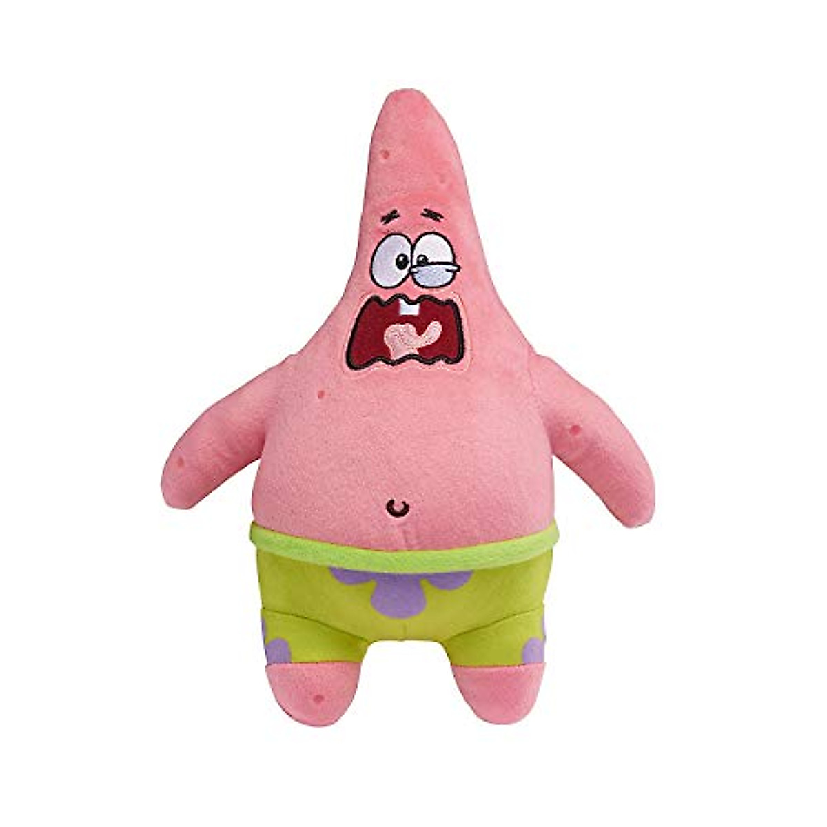 Alpha Group Spongebob Squarepants Officially Licensed Exsqueeze Me Plush - 11” Patrick with Silly Burp Sounds, 11 inches