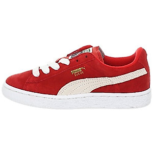 PUMA Suede JR Sneaker High Risk Red/White 7 M US Big Kid