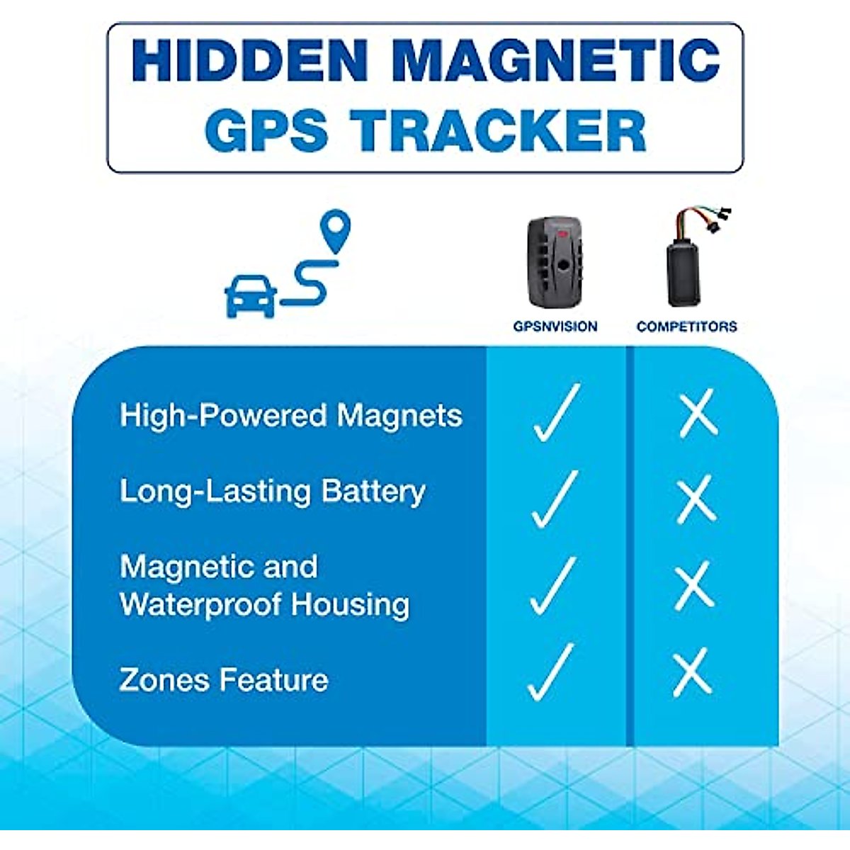 Magnetic GPS Tracker for Vehicles | Real-Time Car and Asset Tracking | Rechargeable Long-Life Battery (2-7 Months) | Global Coverage | Ideal for Teens, Elderly and Fleet Monitoring | Software Included