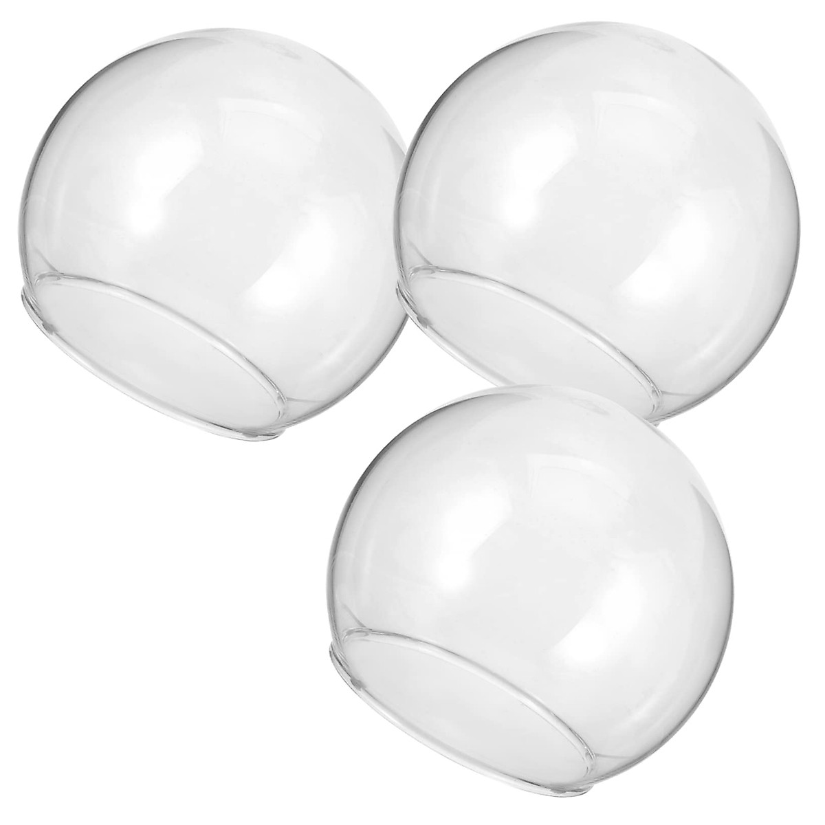 Abaodam 9 Pcs Round Glass Cover Wall Vases for Flowers House Plants Clear Cake Stand Bell Jar Display Dome Clear Platter Cover Cake Protector Party Dessert Cover Dessert Protective Cover