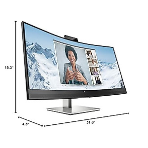 HP E34m G4 34" WQHD Curved Screen LED LCD Monitor - 21:9 - Black