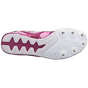 Saucony Women's Vendetta Track Shoe, Pink/White, 10.5 M US