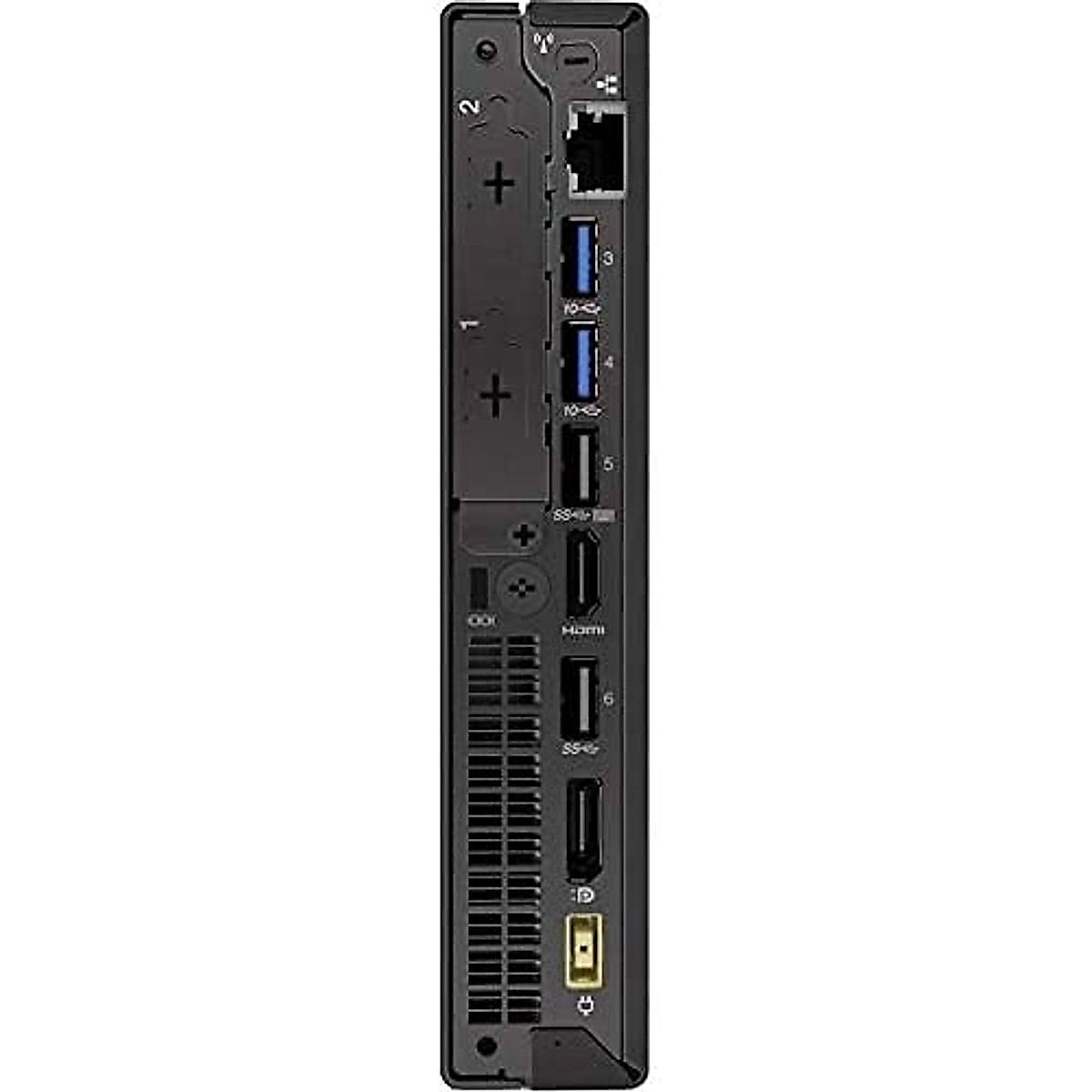 Lenovo ThinkCentre M720q 10T700CNUS Desktop Computer - Core i5 i5-9400T - 8 GB RAM - 256 GB SSD - Tiny - Black - Windows 10 Pro 64-bit - Intel UHD Graphics 630 - English Keyboard - Wireless LAN - Blue