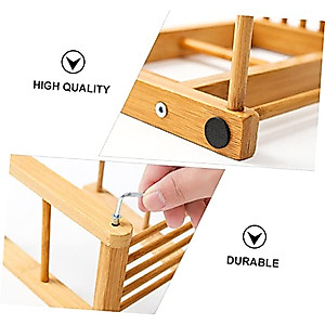 UPKOCH 1pc Knife Holder Dish Organizer Rack for Cabinet Dish Organizer for Cabinet Shelf Holders Cutlery Holders Without Knives Cutter Board Storage Rack Cutting Board Rack Wooden Tool