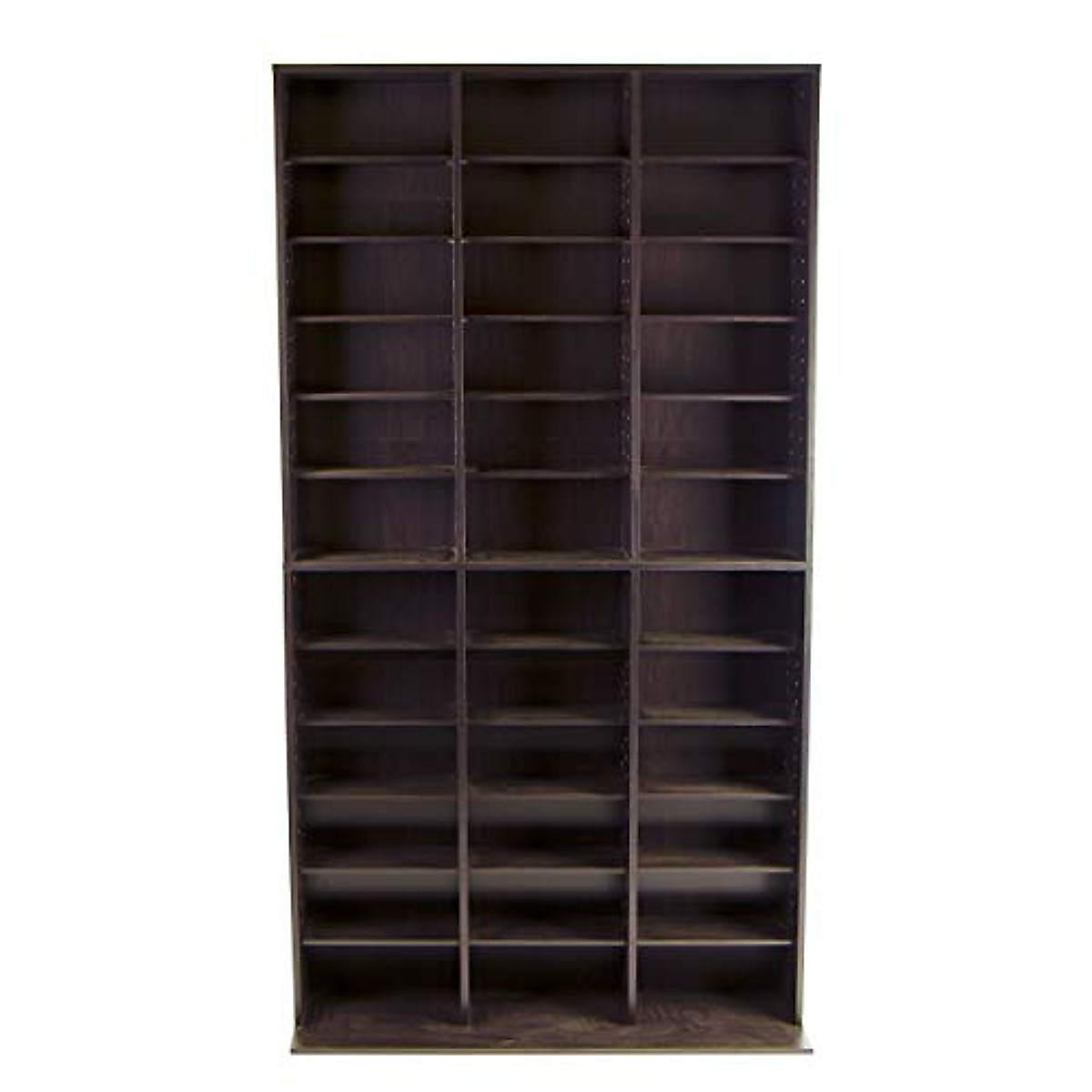 Atlantic Oskar 1080 Media Storage Cabinet – Protects & Organizes Prized Music, Movie, Video Games or Memorabilia Collections, PN 38435714 in Espresso