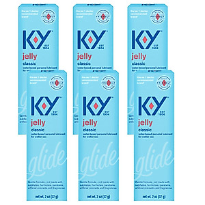 Personal Lubricant, K-Y Jelly Water Based Lube, 2 Ounce (Pack of 6) Personal Lube For Women