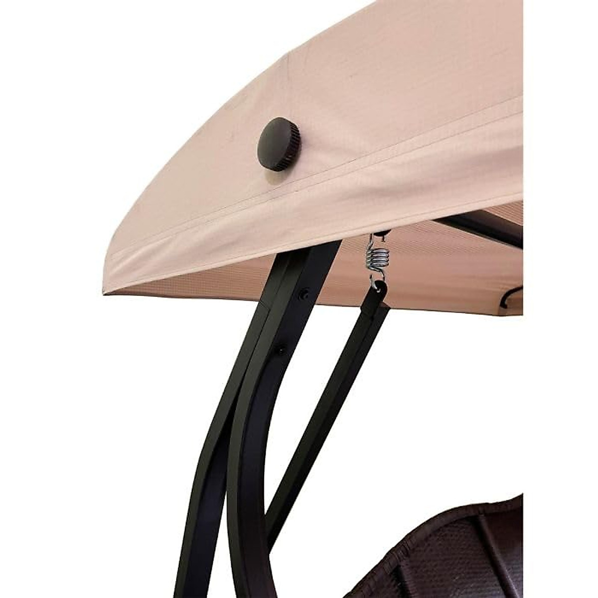 Garden Winds Custom Fit Replacement Canopy Top Cover Compatible with The GT GCS00229C Wicker Swing Large - Upgraded Performance RipLock 350 Fabric - 76" L X 46" W