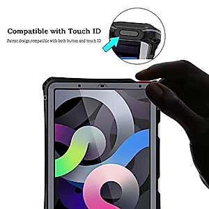 Shellbox Case for iPad Air 4th/5th Generation 2022-2020, Waterproof Dustproof Shockproof Case with 360° Full-Body Protection,Lanyard and Kickstand