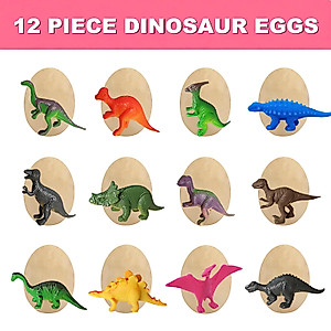 Dino Eggs Dig Kit, 12 Pack Dinosaur Eggs Excavation Science Experiments Kits for Kids 4-12, Easter Basket / Stocking Stuffers, Toys for 3+ 4 5 6 7 8 9 10 Year Old Boys Girl