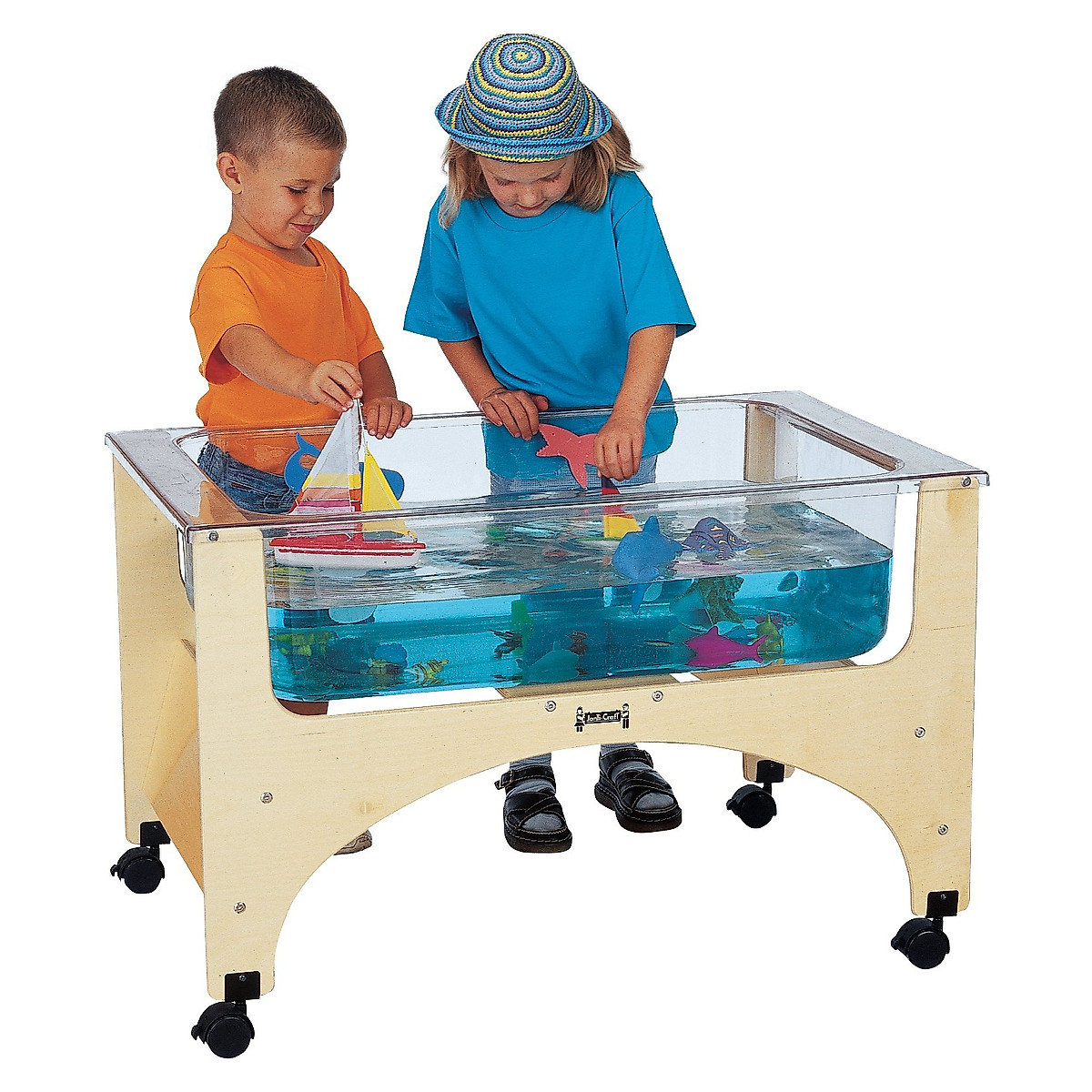 Jonti-Craft See-Thru Sensory Table, Childrens, Brown