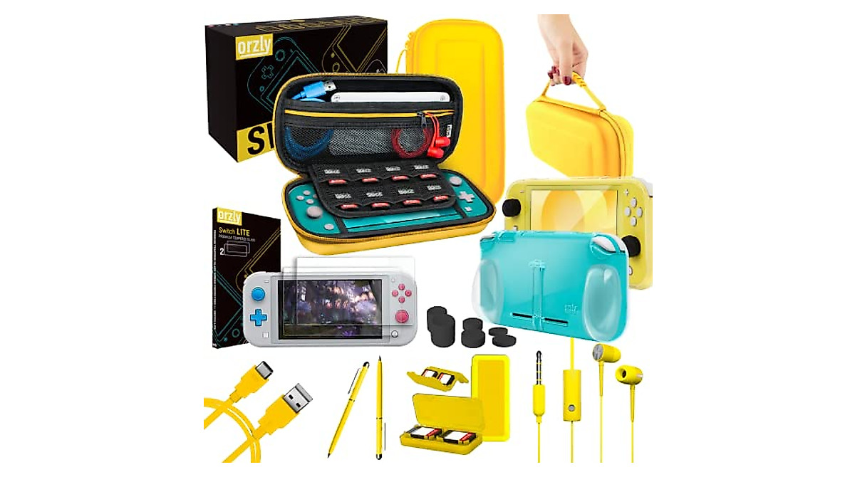 Orzly Switch Lite Accessories Bundle - Ultimate Kit