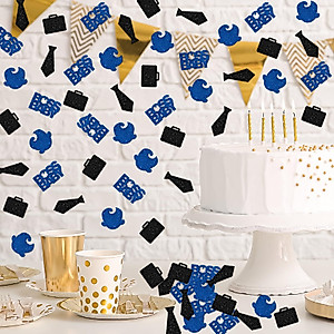 ShuanQ 120pcs Boss Confetti - Cartoon Theme Baby Shower Party Table Decorations - Movie Sign Gender Reveal Party Paper Scatters - Boys 1st Birthday Party Favors Supplies and DIY Crafts