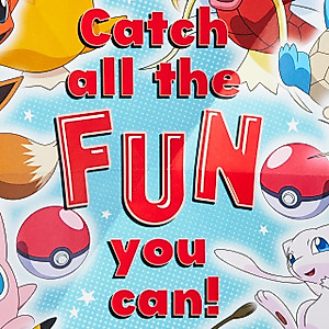 Hallmark Pokémon Pop Up Birthday Card for Kids (Pikachu, Squirtle, Charmander, Bulbasaur)