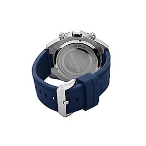 Invicta Men's Aviator Stainless Steel Quartz Watch with Silicone Strap, Blue, 26 (Model: 22523)