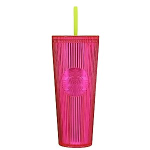 Starbucks Iridescent Magenta Bling Cold Cup (24 oz)