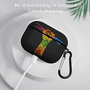 Drum Musiccian Drumstick Drummer Airpods Case Cover for Apple AirPods Pro Cute Airpod Case for Boys Girls Silicone Protective Skin Airpods Accessories with Keychain