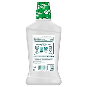 Tom's Of Maine Whole Care Natural Fluoride Mouthwash, Fresh Mint, 16 Oz (Pack of 3) (Packaging May Vary)