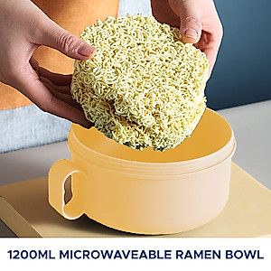 AI LOVE PEACE Microwave Ramen Bowl and Dish Set