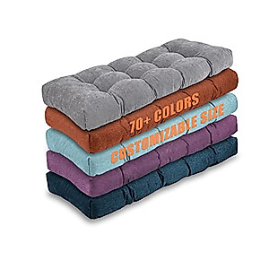 FINDEN Custom Bench Cushion, Patio Bench Cushion Indoor,Outdoor Cushions for Patio Furniture Chair Cushion Bench Pad,Bench Seat Cushion,Porch Swing Cushions Bay Window Sofa Garden Cushion