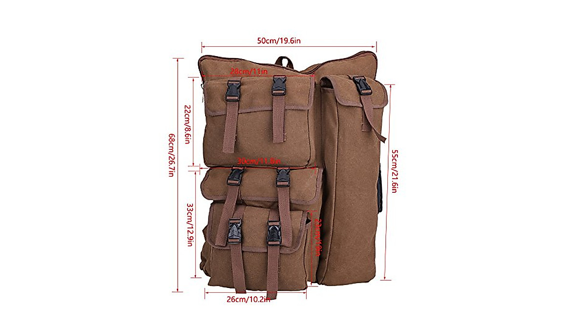 Eujgoov Canvas Drawing Board Backpack for Artists - Durable & Spacious
