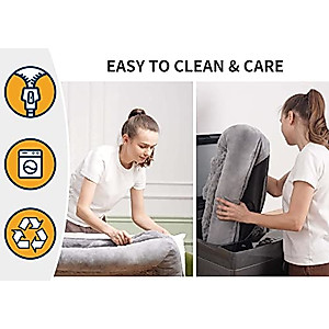 Lazy Lush Bolster Dog Bed for Extra Large Dogs, Memory Foam Orthopedic L-Shape Dog beds with Removable Washable Cover, Cozy Plush Dog Sofa, pet Bed with Waterproof Lining and Nonskid Bottom