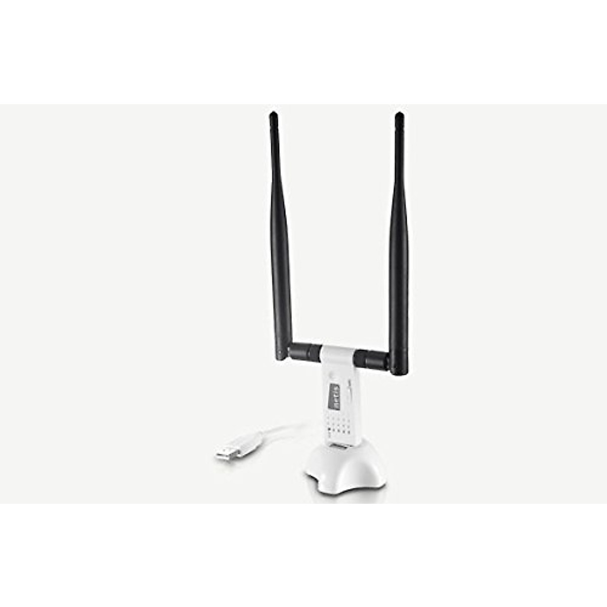 Netis Wireless N 300Mbps Long-Range USB Adapter with Two 5dBi Antennas and USB 2.0 Cradle (WF-2116), 300 Mbps High Gain