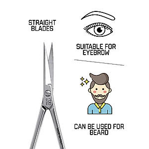 RBB Mustache Beard Scissors Straight 4 in