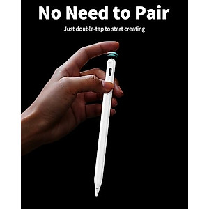 Metapen Pencil A8 for Apple iPad 2018-2024, (2X Faster Charge), Tilt Sensitivity, Palm Rejection, Stylus Pen for iPad 10/9/8/7/6th Gen, iPad Pro 12.9/11/13-inch M4, iPad Air 3/4/5/M2, iPad Mini 5/6th