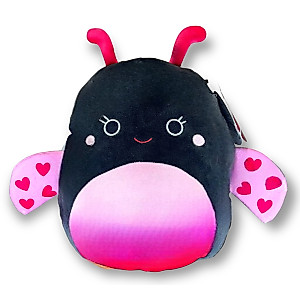Squishmallows Official Kellytoy Ladee Ladybug Hot Pink, Red and Black 11 Inch Insect Plush - 2023 Valentine's Squad Stuffed Animal Toy Pillow