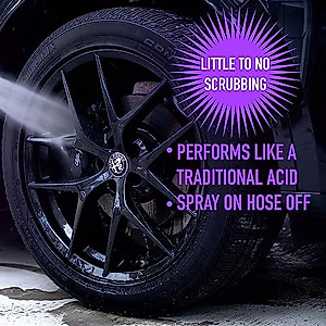 Nanoskin SPEEDY BRITE Professional Wheel & Tire Acid Cleaner 16 Oz. - RTU Car Wash Wheel Cleaning Spray for Car Detailing | Works with Wheel Brush & Tire Brush | Melt Away Rust, Brake Dust, Road Grime