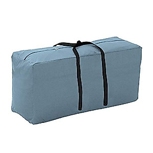 Yolaka Outdoor Patio Furniture Seat Cushions Storage Bag with Zipper and Handles 68x30x20 Inches Gray Waterproof