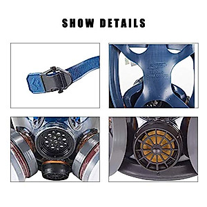 Phoenixfly99 Anti-Dust Full Facecover Organic Vapor Face Cover For Paint Polish Mold Construction Welding Cleaning