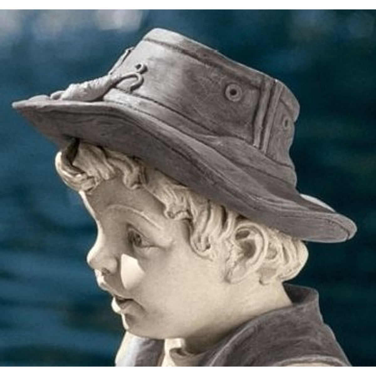 Frank the Fisherman statue home garden boys boy sculpture (The Digital Angel)