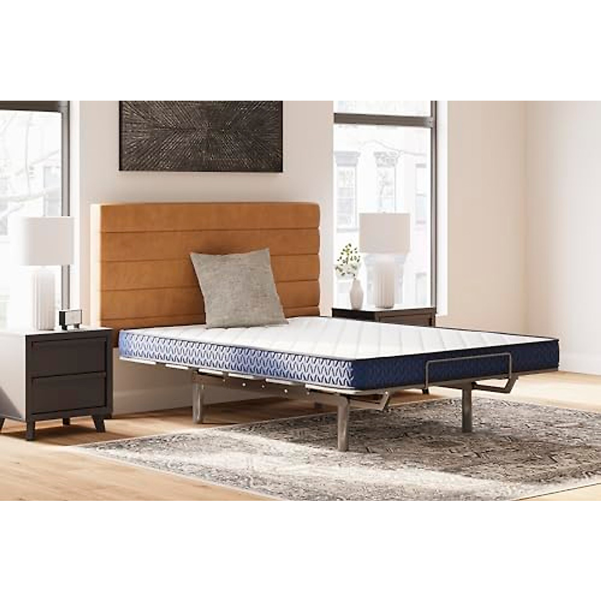 Signature Design by Ashley King Size Medium Firm 6 Inch Memory Foam Mattress with Breathable Quilted Cover