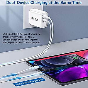 20W USB C Fast Charger[ 4-Pack] iSeekerKit Dual Port PD Power Delivery + Fast Charger 3.0 Wall Charger Block Compatible for iPhone14 13/12/Pro Max Mini XS/XR/X, 8/7/6, Pad Pro,Samsung Galaxy, Pixel