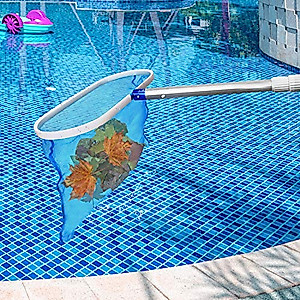 SUKKI Heavy Duty Pool Net Deep Bag Pool Skimmer Leaf Cleaning Pool Rake Fine Mesh Net