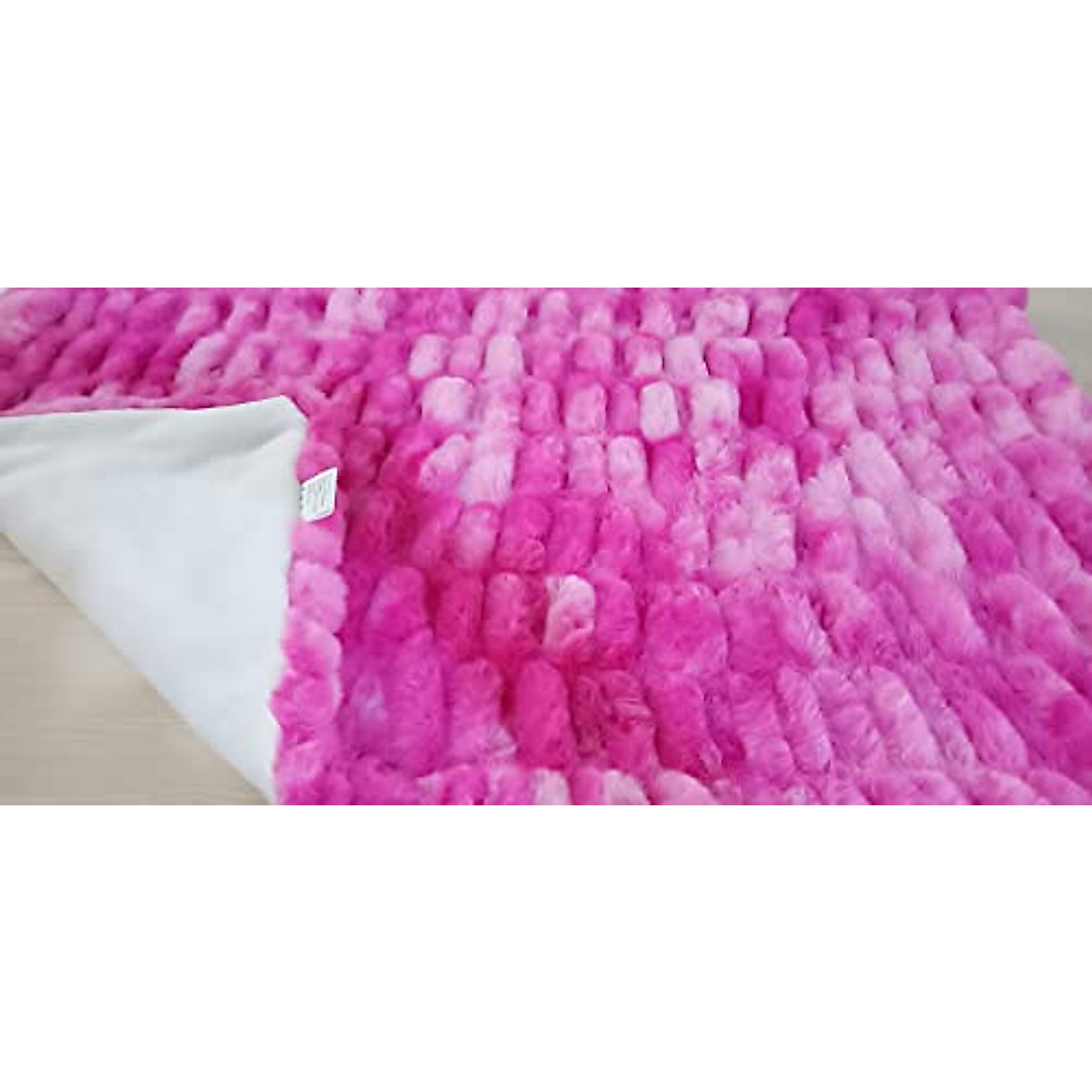 Super Soft Fuzzy Faux Fur Baby Blanket, Fluffy, Warm, Cozy, Plush, Snuggly Throw, Used for Baby Blanket, Toddler Blanket, Living Room Throw. (Hot Pink, 45X30 Inches)