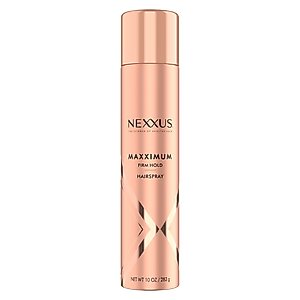 Nexxus Maximum Hold Finishing Hair Spray, for Control, Hold Hairspray for Women Hair Styling, Pink, 10 oz