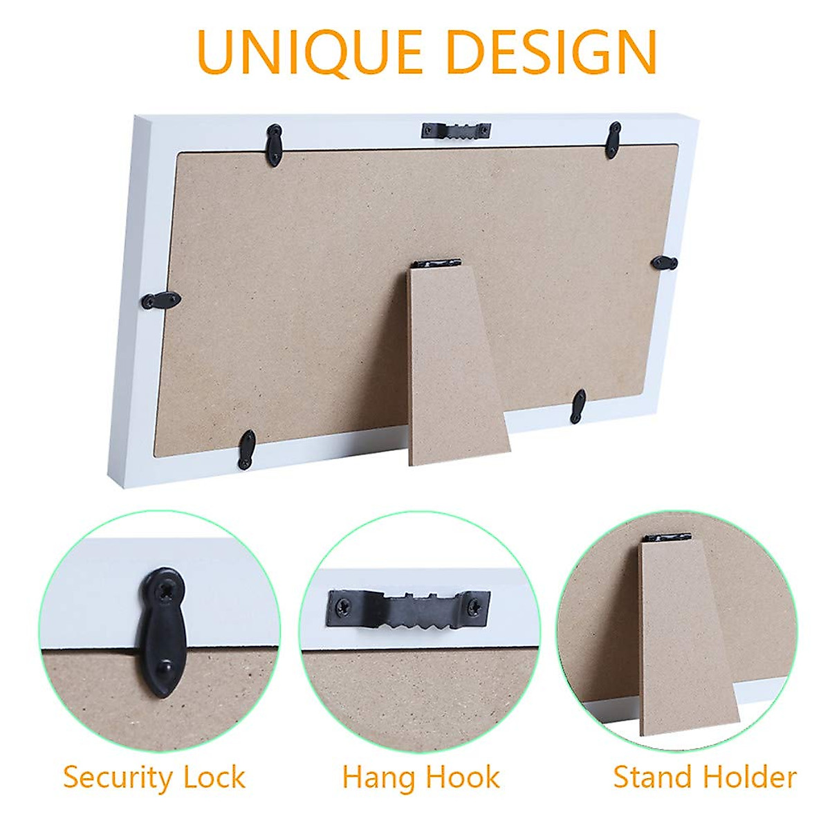 Baby Hand and Footprint Keepsake, Non-Toxic Clay Photo Frame Registry Kit for Wall Mount & Desktop Mount Decor, Perfect Shower Gift for Newborn Boys & Girls and Little Pets | NO Mold |