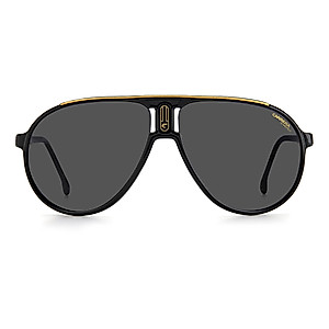 Carrera Unisex Sunglass Style Champion65/N Pilot, Black/Grey, 62mm, 12mm