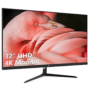 Z-Edge U32I4K 32 Inch 4K Monitor, UHD 3840 x 2160 IPS Monitor, AMD FreeSync, Viewing 178°, HDMI and USB Type-C Connectivity, 60Hz Refresh Rate, 8ms, 3-Side Virtually Ultra-Slim Bezel Design