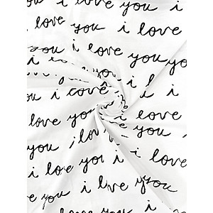 NODNAL CO. 3 Fitted Bassinet Sheets Black/White Set for Baby Girl/Boy - 100% OEKO-TEX Cotton - Gender Neutral I Love You, Plaid & Raindrop - Cradle/Moses Basket Hourglass Oval Rectangle Mattress Sheet