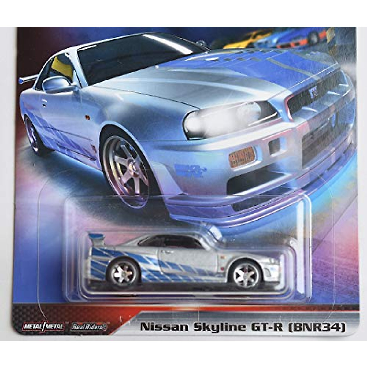 HOT Wheels Fast & Furious Premium Fast Imports, Silver Nissan Skyline GT-R 1/5