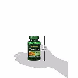 Puritan's Pride Turmeric 800 mg 100 Capsules (2 Pack)