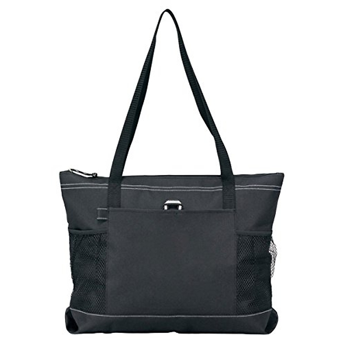 Select Zippered Tote (BLACK - BLACK OS)