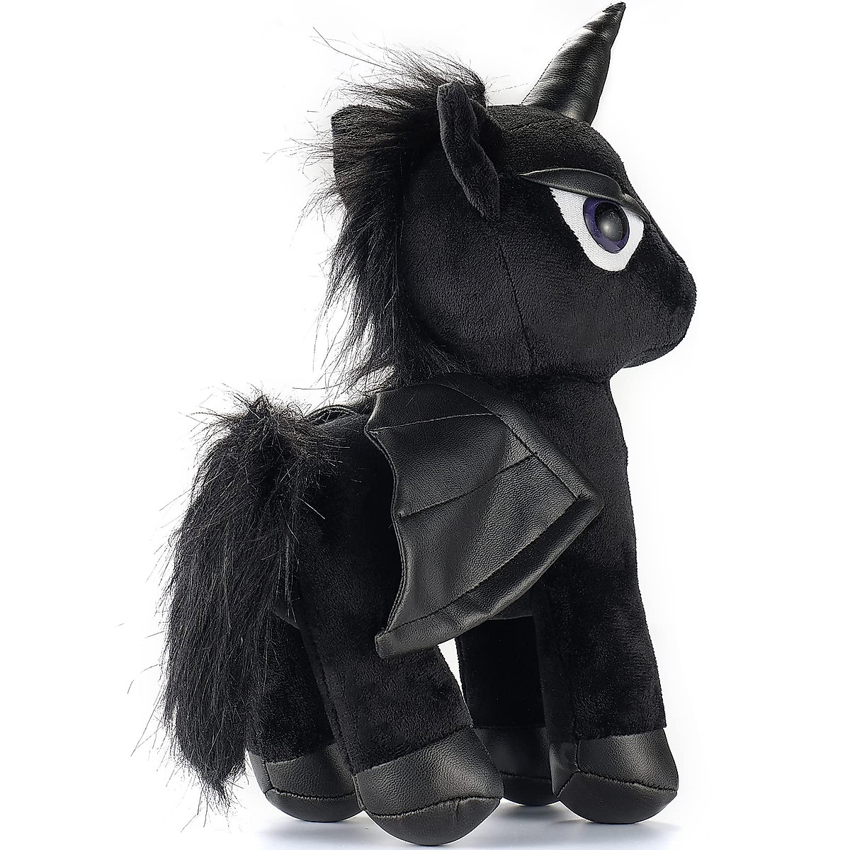 MostaShow Black Unicorn Plush, Weighted Stuffed Animal, Soft Plushie Toys, Gifts for Boys Girls Baby Kids -14 Inch