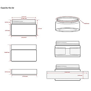 Mabua 4oz Plastic Containers with Lids 50 Pack BPA Free, Clear Empty Refillable Round Sugar Scrub small 4 Oz Plastic Jars with Lids for Cosmetics, Lotions, Body Butters, Liquid Slime & Beauty Products