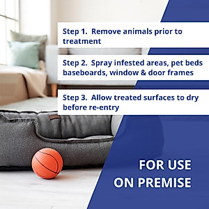 Farnam Flea Halt! Water-Based Flea & Tick Spray for Dogs Plus Citronella Scent, 40 fl oz